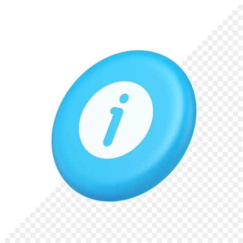 Premium Psd Info Button Information Character Faq Question Answer