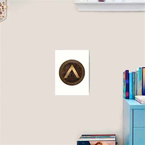 Ancient Sparta Lambda Shield Symbol Of The Spartans Poster For Sale