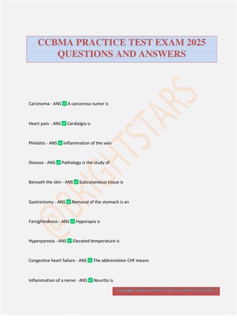 Ccbma Practice Test Exam 2025 Questions And Answers Ccbma Stuvia Us
