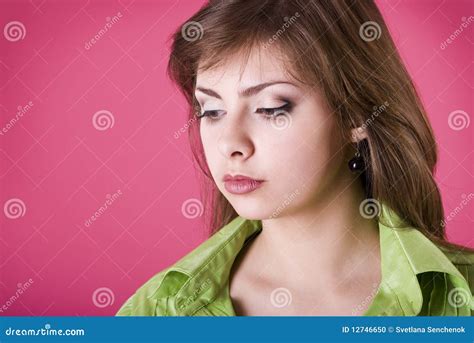 Nettes Mädchen Stockfoto Bild Von Mädchen Erwachsener 12746650