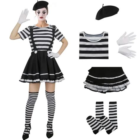 French Mime Costume Halloween Outfits For Women S L Ready To Ship