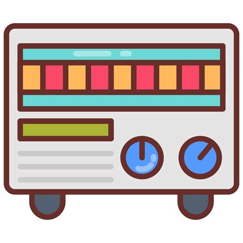 Spectrometer Radio Broadcasting Instrument Knobs Icon Download On