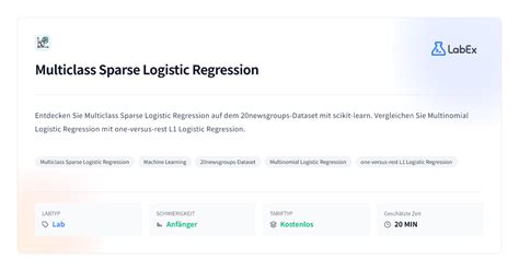 Multiclass Sparse Logistic Regression Machine Learning Labex