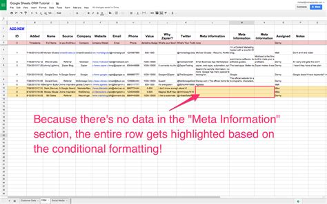 Google Spreadsheet Database with regard to Spreadsheet Crm: How To Create A Customizable Crm ...