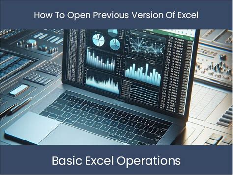 Excel Tutorial So öffnen Sie Die Frühere Version Von Excel