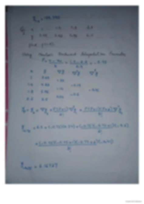 SOLUTION Gregory Newton Interpolation Formula Studypool