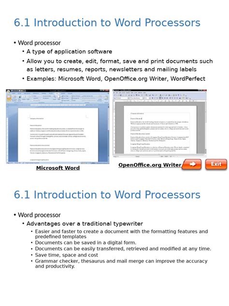 word processing pdf