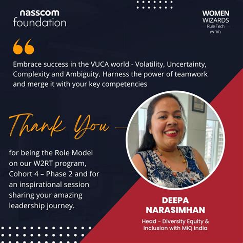 Deepa Narasimhan Posted On Linkedin