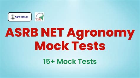 Asrb Net Agronomy Mock Tests Agri Books