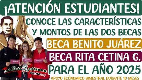 Conoce Las Características De La Beca Benito Juárez Y La Beca Rita