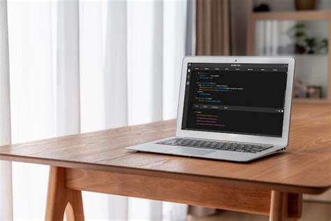 Premium Photo Software Development Programming On Computer Screen For Modish Application And