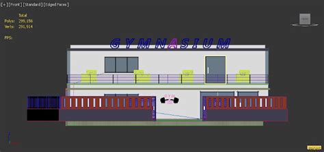 Gym 3d Model Elevation