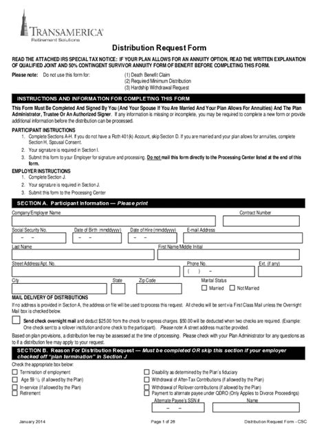 Fillable Online Distribution Request Form Benefit Providers Fax Email Print Pdffiller