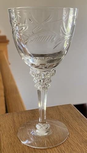Tiffin Crystal Forever Yours Polished Cut 5 3 8 Wine Goblet S Rare Ebay