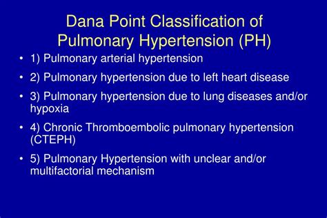 Ppt Update On Pulmonary Hypertension And Implications For Solid Organ