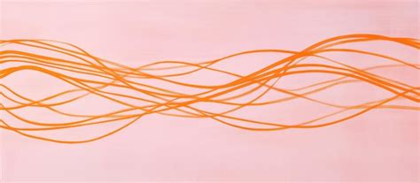 Orange String On A Pink Background Premium Ai Generated Image