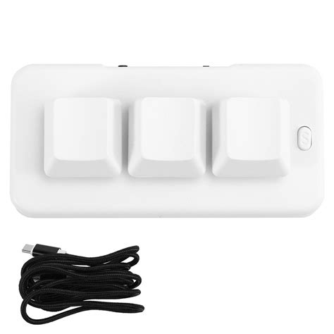 Teclado Mecánico Mini Programable Mk321u Con Macros 3 Modos Y Teclado Para Juegos Multimedia