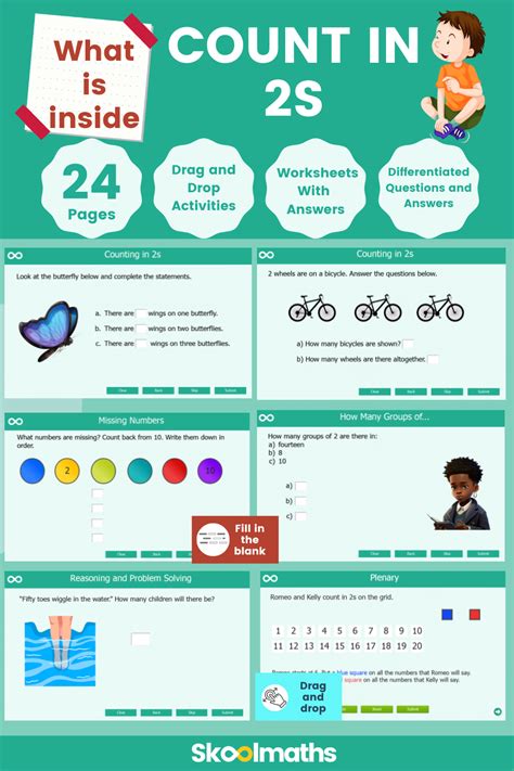 Counting In Steps Of 2s Interactive Digital Maths Activities For Year 1 Teaching Resources