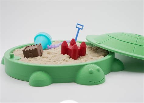 Mini Turtle Desktop Sandbox With Miniature Sand Toys And Included Sand