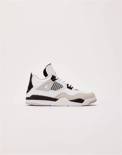 Jordan Air Jordan Retro 4 White And Black Pre School Dtlr