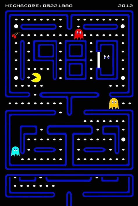 Pac Man Pacman Old Classic Retro Game Poster Artofit