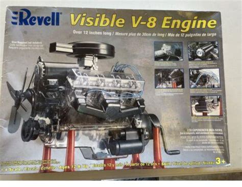 Vintage Revell 1 4 Scale Visible V 8 Engine Model Kit 4458033465