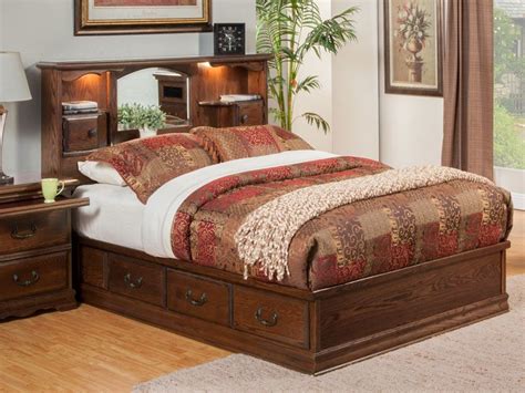 Oak King Headboard Mirror