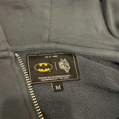 Darc Sport X Batman Collab Zip Up Hoodie Size M Depop