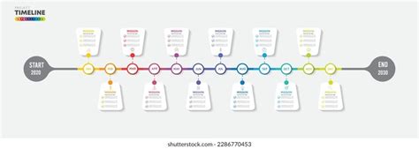 Infographic Project Timeline Graph 12 Months Stock Vector Royalty Free 2286770453 Shutterstock