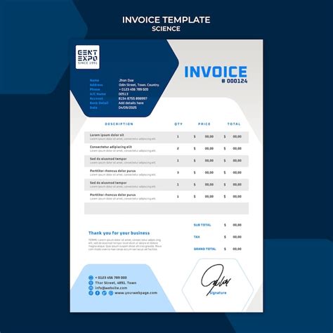 Science And Tech Invoice Template Imgpanda A Free Resources Website