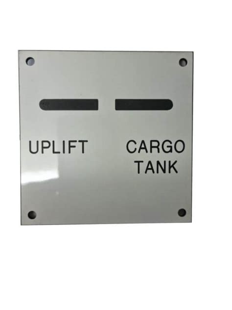 Cargo Tank Uplift Label Rtn Tanker Parts
