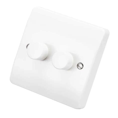 Mk Logic Plus 300w240va 2 Gang 2 Way Led Intelligent Dimmer White K15