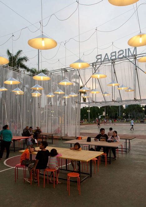 Open Air Cinema By Csutoras And Liando Built From Scaffolding