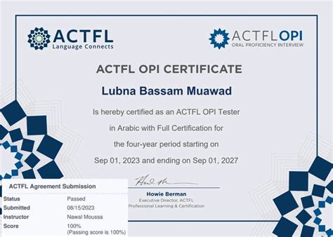 Lubna Muawad On Linkedin أكتفل Opi Actfl 13 Comments