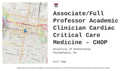 University Of Pennsylvania Associate Full Professor Academic Clinician Cardiac Critical Care