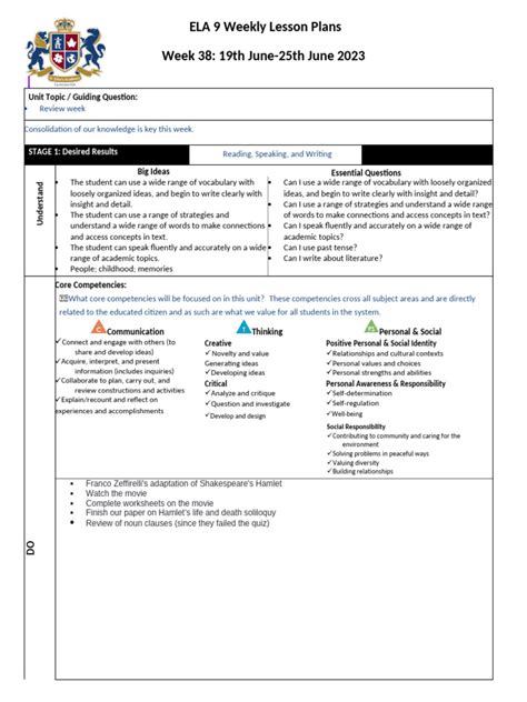 Ela 9 Week 38 Pdf