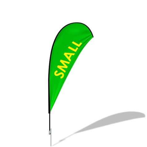 Small Tear Drop Flag