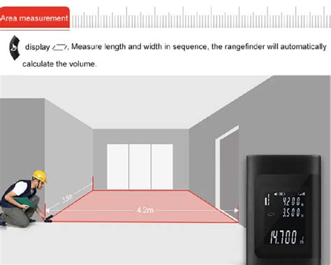 Portable High Accuracy Rangefinder Digital Laser Meter 40m Laser Sensor