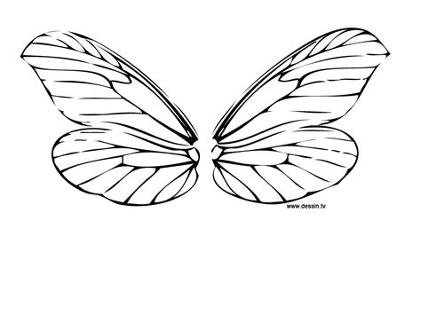 Butterfly Wings Coloring Pages Sketch Coloring Page