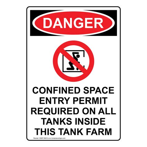 Osha Confined Space Sign