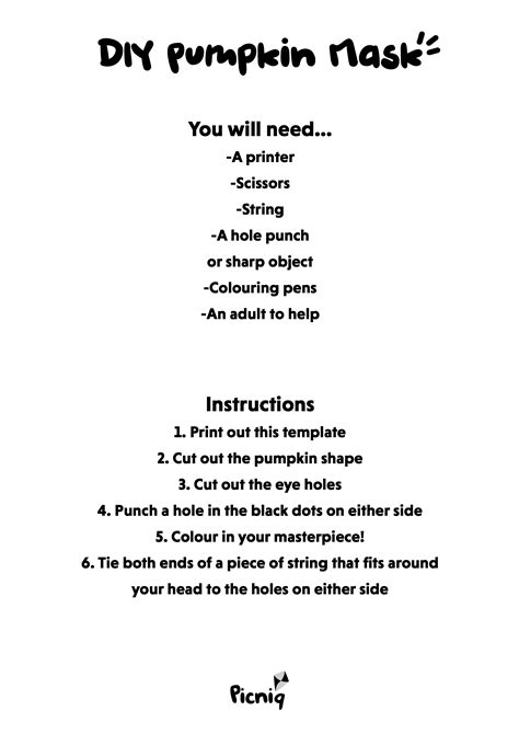 Pumpkin Mask Page 2 Picniq Blog