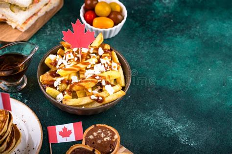 Canada Day Traditional Food Concept Stock Image Image Of Quebec