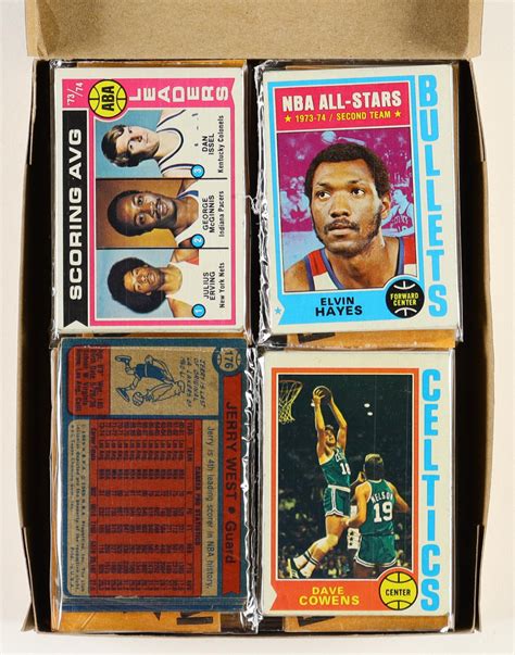 1974 75 Topps Basketball Card Fun Pack Box With 20 Packs Pristine