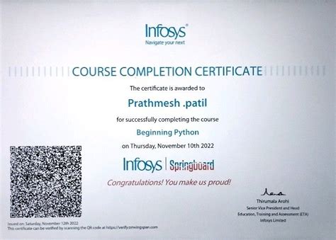 Prathmesh Patil On Linkedin Infosys Talent