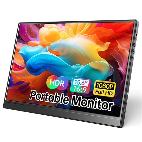 Wcv Portable Monitor 156 Inch 1080p Usb C Hdmi Ultra Slim Travel