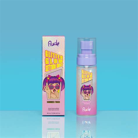 Rude Cosmetics Glitter Glow Makeup Fixing Spray With Glitter Notinoie