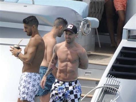 Luis Suarez And Lionel Messi Share Mate Together On Holiday In Ibiza