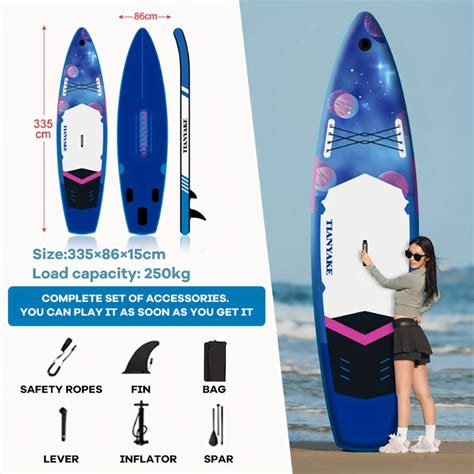 11 Sup Board All Around Pro Paddle Board Blue Giant Wave Paddle Board