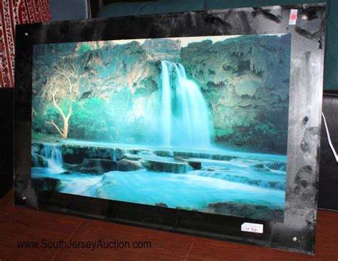 Sold Price Vintage Light Up Motion Waterfall Mirror Artwork Invalid