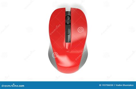 A Render Of A Computer Mouse 3d Render Stock Illustration